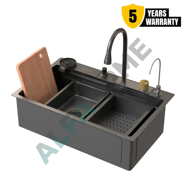 Heavy Modular All in One Waterfall Kitchen Sink by Alfahome